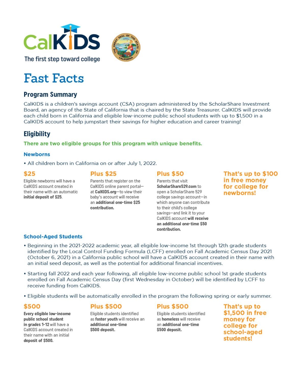 Marketing Toolkit | CalKIDS